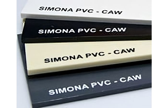SIMONA PVC-CAW 2000 x 1000 / 6 mm white 9002